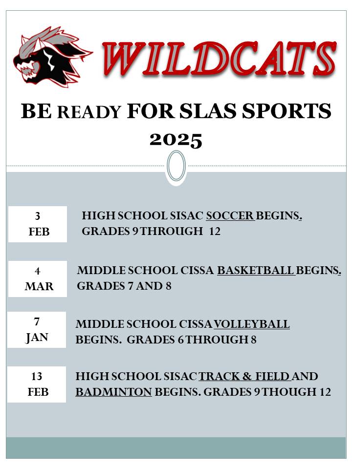 Sisac Game Dates 2024 - 2025 - Shanghai Livingston American School